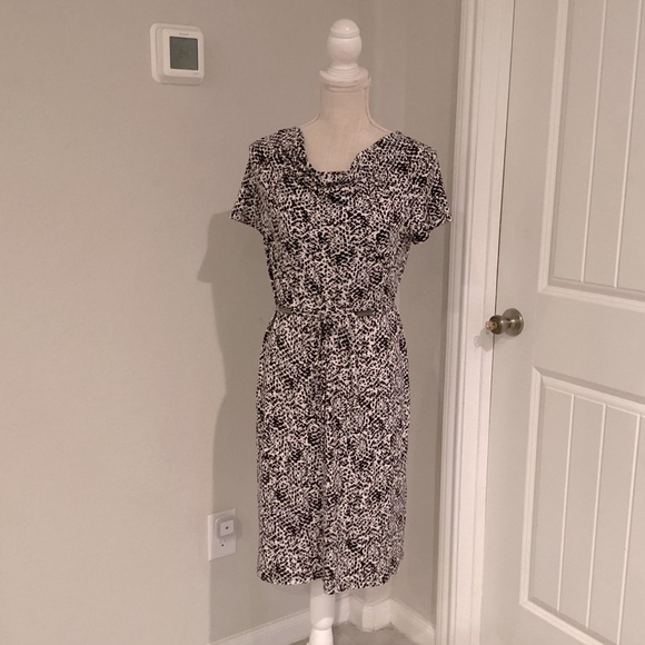 George | Dresses | George Black And White Sheath Midi Dress | Poshmark